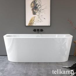 Tellkamp Solitär Wall Vorwand-Whirlwanne mit Verkleidung, W100-055-0B-AUF/WG,