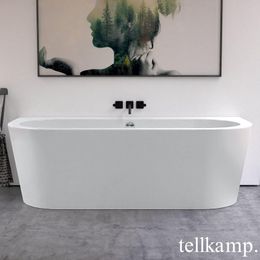 Tellkamp Solitär Wall Vorwand-Whirlwanne mit Verkleidung, W100-077-00-AUF/CRWM,