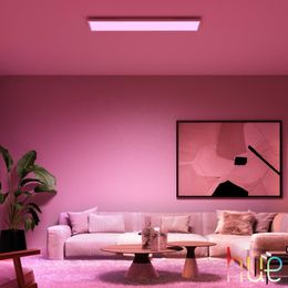 Philips Hue Surimu RGBW LED Deckenleuchte mit Dimmer länglich, 8719514355057,