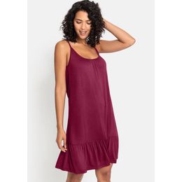 Venice Beach Jerseykleid rot Gr. 36 für Damen. Mit Rundhals. Figurumspielend. Nachhaltig.