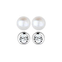 Elli Earrings female Silver, White size One Size