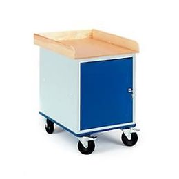 ROLLCART Roll-Stahlschrank, 700 x 490 mm, Tragkraft 150 kg