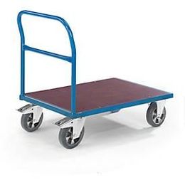 ROLLCART Schiebebügelwagen, 1600 x 800 mm, Tragkraft 1.200 kg