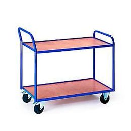 ROLLCART Tischwagen mit 2 Etagen, 790 x 490 mm