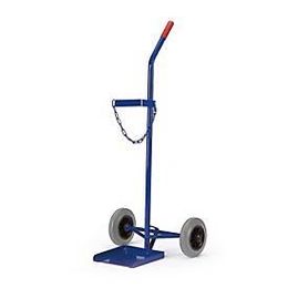 ROLLCART Stahlflaschenroller, 1x40/50 l Flasche, Vollgummireifen