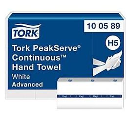 Tork® Papierhandtücher PeakServe® Endlos™ H5 100589, 1-lagig, geprägt, FSC®-Papier, 12 Pack á 270 Blatt (3240 Tücher), weiß