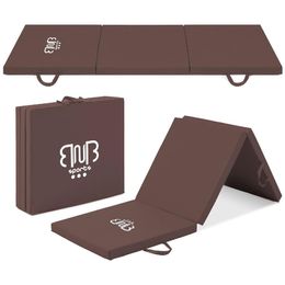 Premium Tri-Folding Thick Gymnastic Mat & Home Sports, Yogamatte & Sportmatte