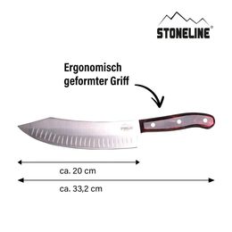 Stoneline Chefmesser 33,2 cm, in edler Aufbewahrungsbox aus Holz