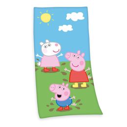 Herding Peppa Pig Velourstuch, Größe: 150 x 75 cm