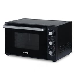 H.Koenig elektrischer Mini-Backofen 30L FO30 Kompakt, Freistehend, Multifunktionell, Leistungsstark 1500W, Pr