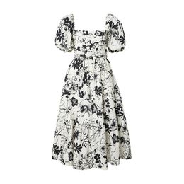 Abercrombie & Fitch Abercrombie & Fitch Kleid 'EMERSON' Damen Gr&ouml;&szlig;e 40 schwarz / wei&szlig; Winterkleid