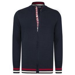 Felix Hardy Strickjacke Herren Größe XL navy / rot / weiß