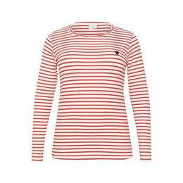 Kaffe CURVE Shirt 'Clia' Damen Gr&ouml;&szlig;e S rot / wei&szlig;