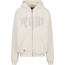 PEQUS Zip-Up Hoodie 'Mythic' male White size XXL