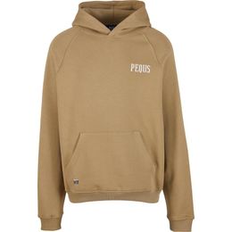 PEQUS Sweatshirt Herren Gr&ouml;&szlig;e S beige / wei&szlig;