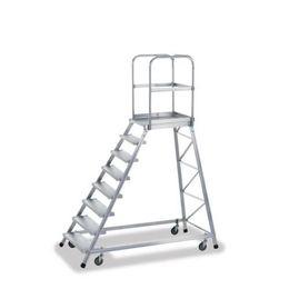 Zarges 41976 Aluminium Podesttreppe fahrbar 48.6 kg