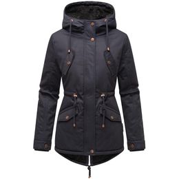 Marikoo Parka 'Manolya' Damen Gr&ouml;&szlig;e XXL navy Winterjacke