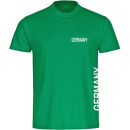 multifanshop® Kinder T-Shirt - Germany - Brust & Seite - Druck weiß