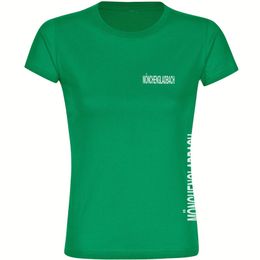 multifanshop Damen T-Shirt - Mönchengladbach - Brust & Seite - Druck weiß - Frauen