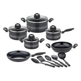 GSW Kochtopf-Set Milano Nero 15-tlg.