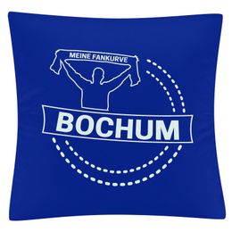 multifanshop® Kissenbezug - Bochum - Meine Fankurve - Druck weiß