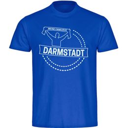 multifanshop® Herren T-Shirt - Darmstadt - Meine Fankurve - Druck weiß