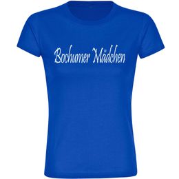 multifanshop® Damen T-Shirt - Bochum - Bochumer Mädchen - Druck weiß