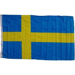 XXL Flagge Schweden 250 x 150 cm Fahne mit 3 Ösen 100g/m² Stoffgewicht