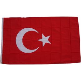 XXL Flagge Türkei 250 x 150 cm Fahne mit 3 Ösen 100g/m² Stoffgewicht