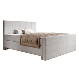 Boxspringbett Florenz 180x200cm versch. Farben - Silbergrau