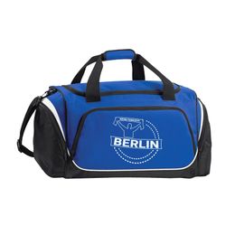 multifanshop® Sporttasche - Berlin blau - Meine Fankurve - Druck weiß