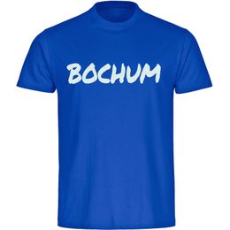 multifanshop® Herren T-Shirt - Bochum - Textmarker - Druck weiß