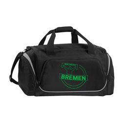 multifanshop® Sporttasche - Bremen - Meine Fankurve - Druck grün