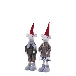 Chic Antique 2 Weihnachtsm&auml;use stehend skandinavische Deko Online Shop