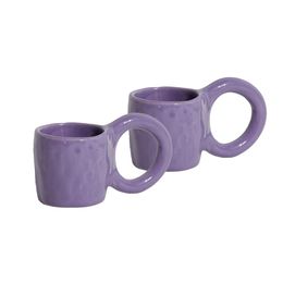 Petite Friture - Donut Espresso Becher, blueberry (2er-Set)