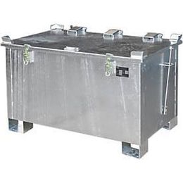 Lithium-Ionen-Lagerbehälter LIL 220, Stahlblech, abschließbarer Deckel, 3-fach stapelbar, B 1200 x T 800 mm