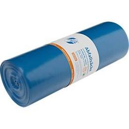 Deiss PREMIUM PLUS® Abfallsäcke, Recycling-LDPE, reißfest, B 700 x H 1100 mm, 120 liter, 82 µm, blau, 150 Stück