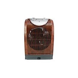 Keramik Heizlüfter WOODY 2, 1000/2000 W, 2 Heizstufen & 1 Ventilationsstufe, oszillierend, Thermostat, B 210 x T 300 x H 150 mm, Holz-Design