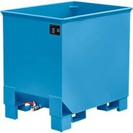 Bauer Behälter für Routenzüge Typ CS 30, 3-fach stapelbar, Inhalt 0,3 m³, bis 500 kg, lichtblau RAL 5012