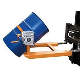 Fasskipper Bauer FD-HK mit Kurbel, Stahl, B 1000 x T 1245 x H 540 mm, orange