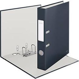Leitz® Ordner 180° Cosy, A4, 180°-Präzisionsmechanik, Schreibschild & Griffloch, Rückenbreite 50 mm, grau