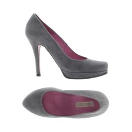 Buffalo London Damen Pumps, grau, Gr. 36