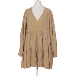 Zara Damen Kleid, beige, Gr. 38