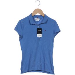 Tommy Hilfiger Damen Poloshirt, blau, Gr. 34