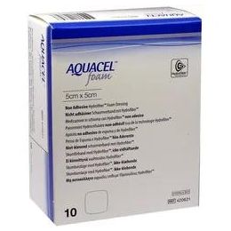 Aquacel Foam Nicht adhäsiv 5x5 cm Verban 10 St