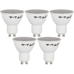 V-TAC LED-SMD-Lampe, PAR16, GU10, EEK: F, 4,5W, 400lm, 3000K, 5 St&uuml;ck