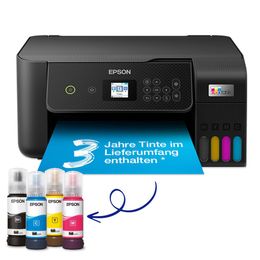 3 Jahre erweiterbare Garantie gratis nach Registrierung* Epson EcoTank ET-2825/ET-2820 A4-Tintentank-Multifunktionsdrucker