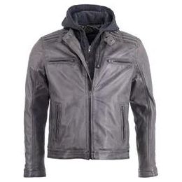 Bikerjacke JCC "993" Gr. 46, grau Herren Jacken