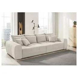 Jockenhöfer Big-Sofa JOCKENHÖFER GRUPPE "Moldau" Sofas Gr. B/H/T: 306cm x 83cm x 134cm, Feincord, beige Inklusive loser Rücken- und Zierkissen, frei im Raum stellbar