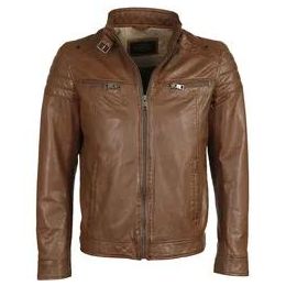 Lederjacke JCC "51280" Gr. 54, braun (caramel) Herren Jacken